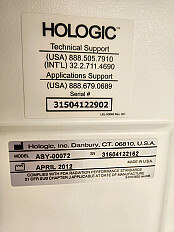 2012 Hologic MultiCare Platinum Stereotactic Unit