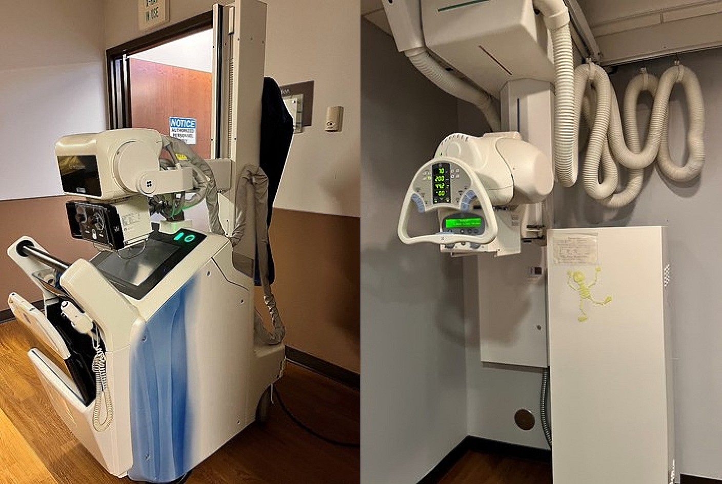 2015 GE Optima XR 220 Portable with Flashpad and GE Proteus Chest Room