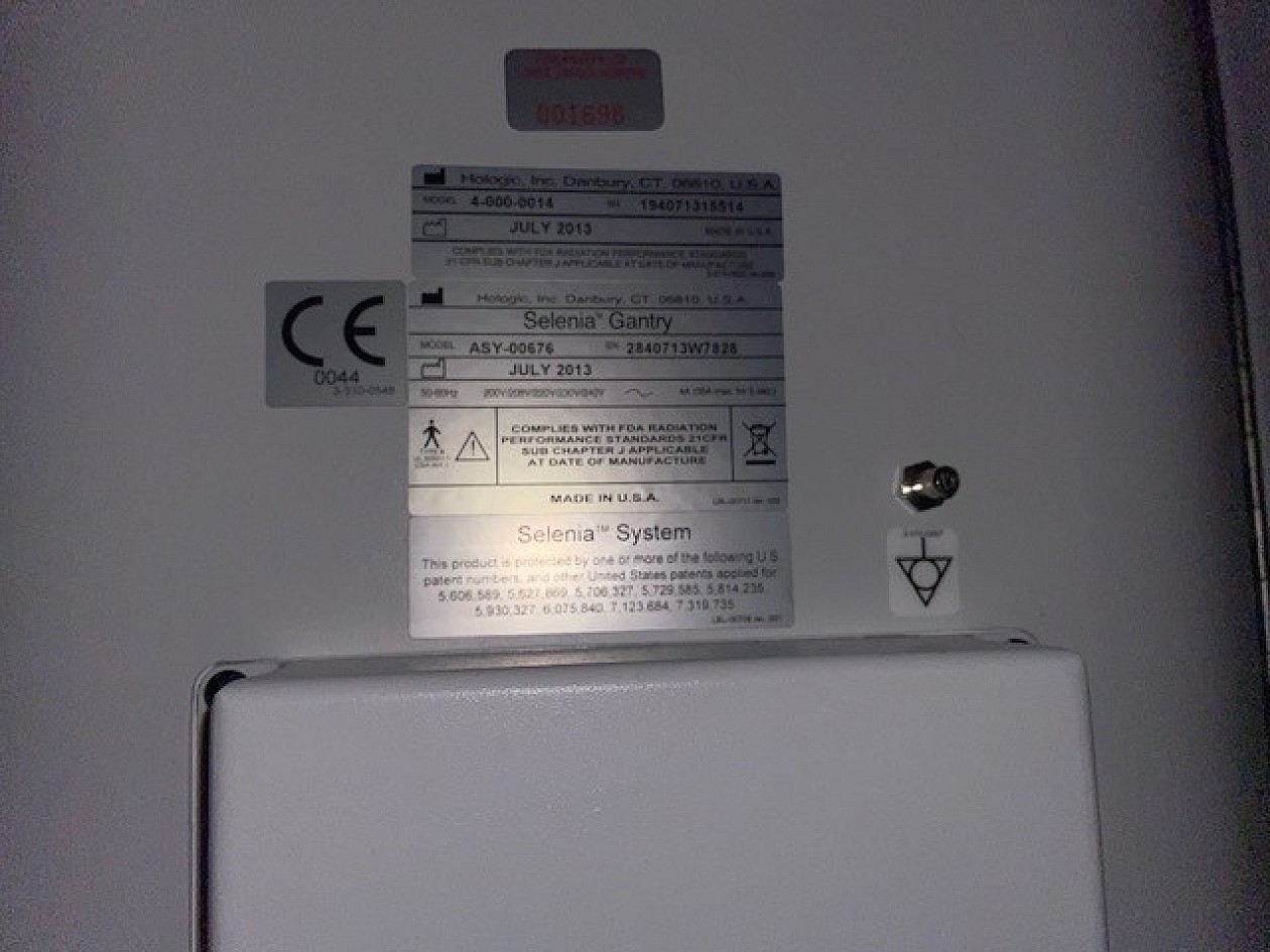 2013 Hologic Selenia 2D Mammo Unit